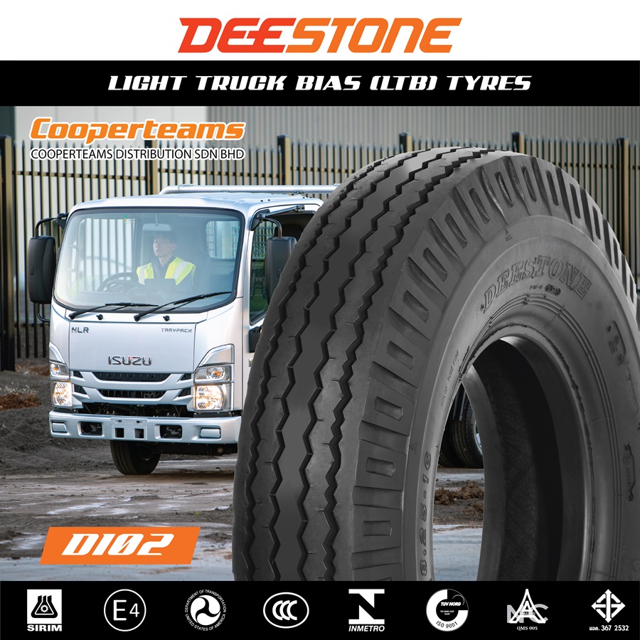 Deestone D102|Light Truck Tyres|7.00-15|7.50-15|COOPERTEAMS